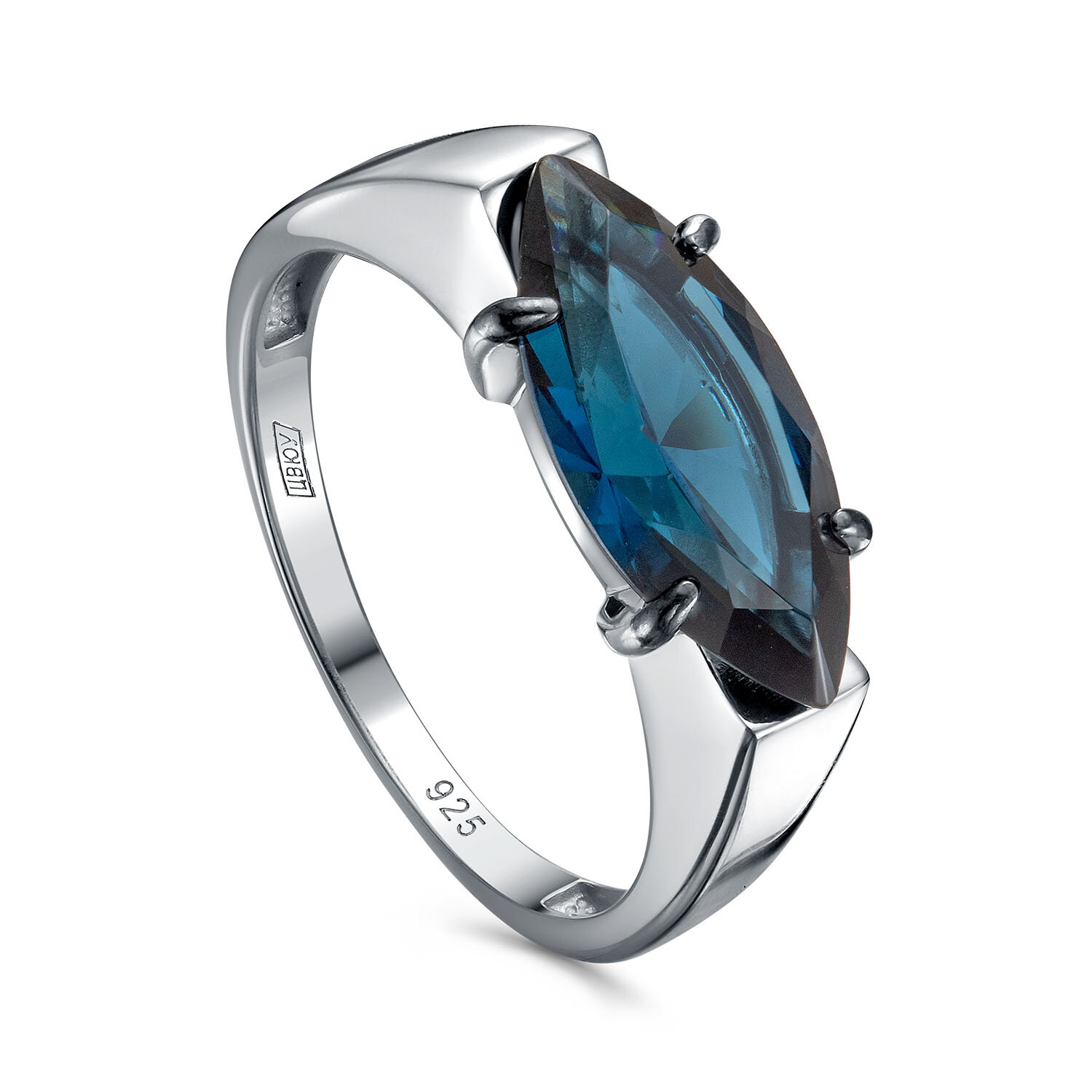 Кольцо, серебро, 925 проба
