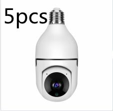 WiFi камера 1080P в форме лампочки с 4-кратным зумом, цоколь E27, домашний 5G WiFi монитор с функцией сигнализации.