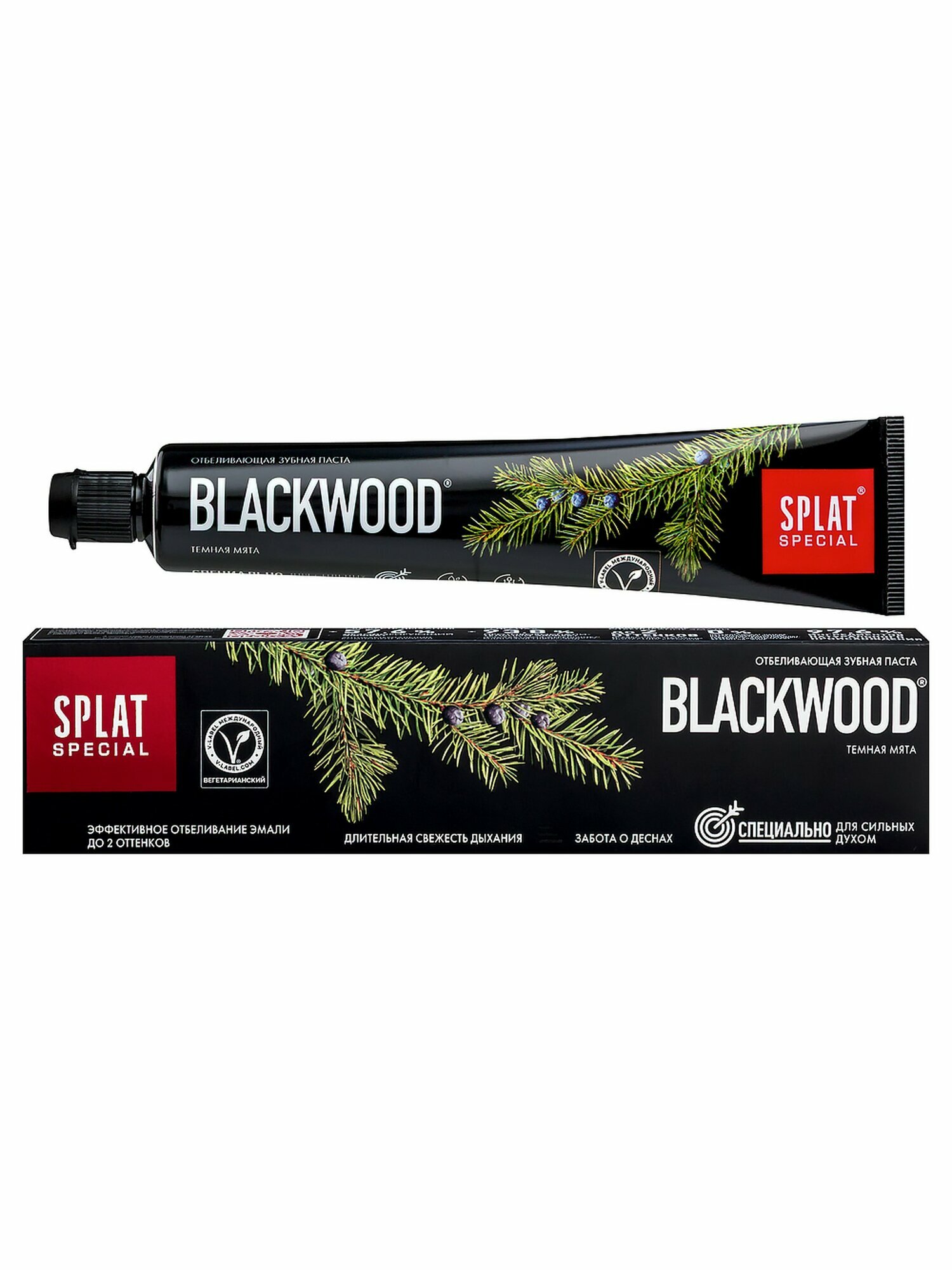 Сплат SPECIAL зубная паста BLACKWOOD/ЧЕР дерев 75МЛ — Паста зубная - 75 мл, туба в уп.