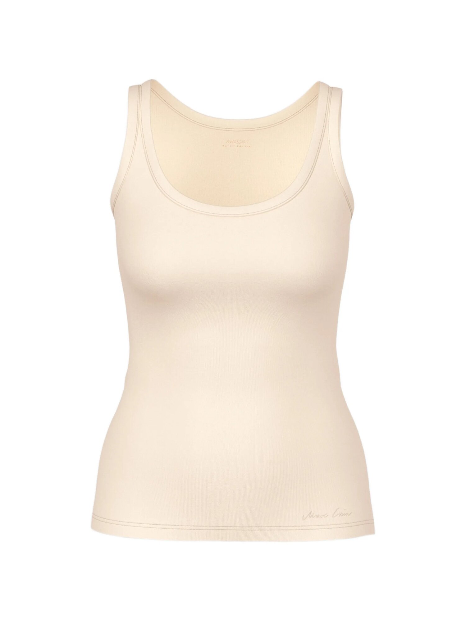 Топ Scoop-neck ribbed top