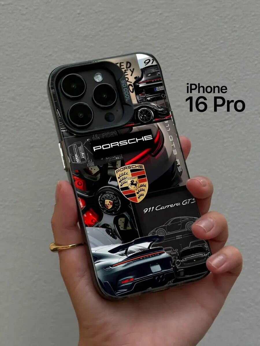 Чехол на iPhone 16 Pro порше
