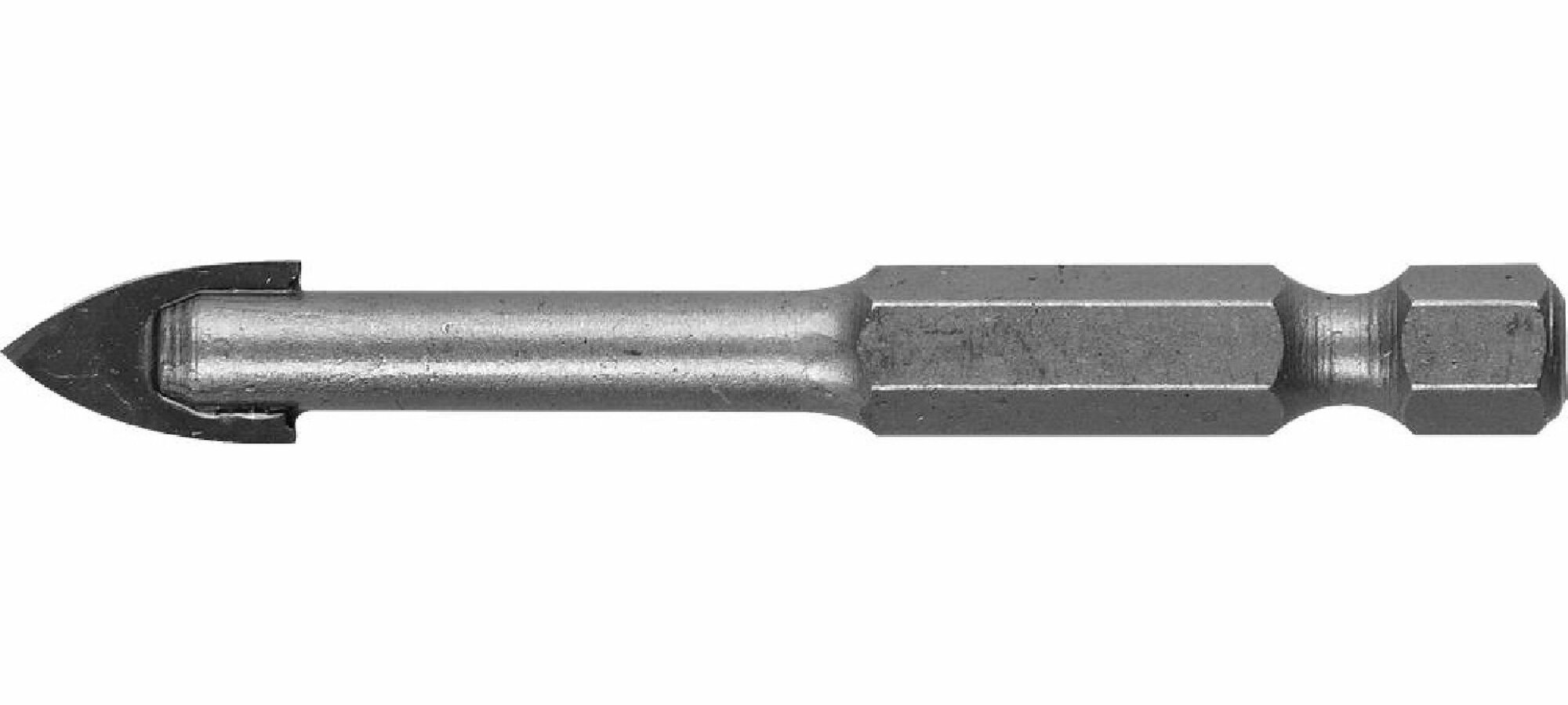 ЗУБР 10 мм 2х кромка, HEX 1/4, Сверло по стеклу и кафелю (29840-10)