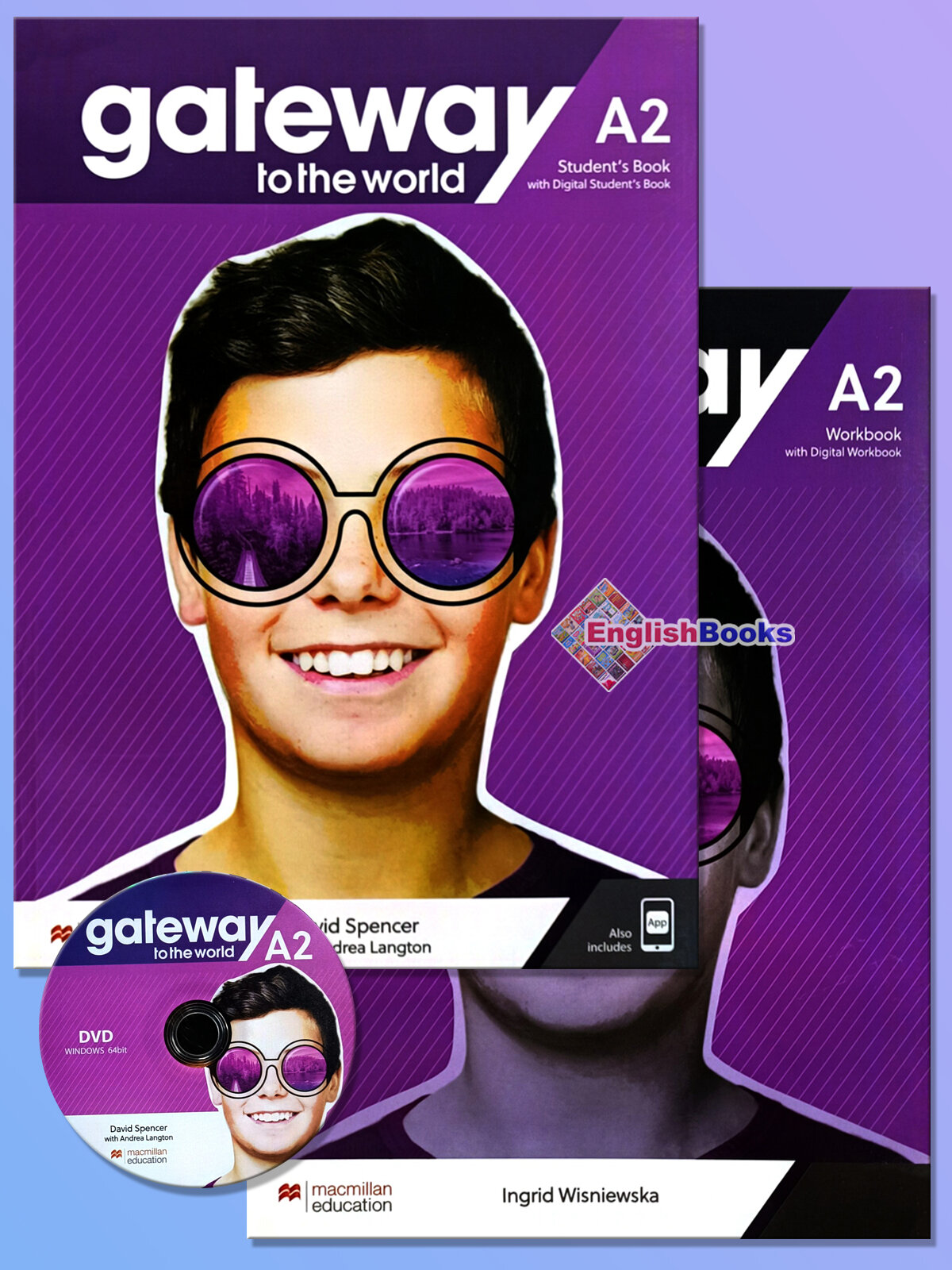 Gateway to the world A2, комплект учебник (Student's Book) , рабочая тетрадь (Workbook) , CD