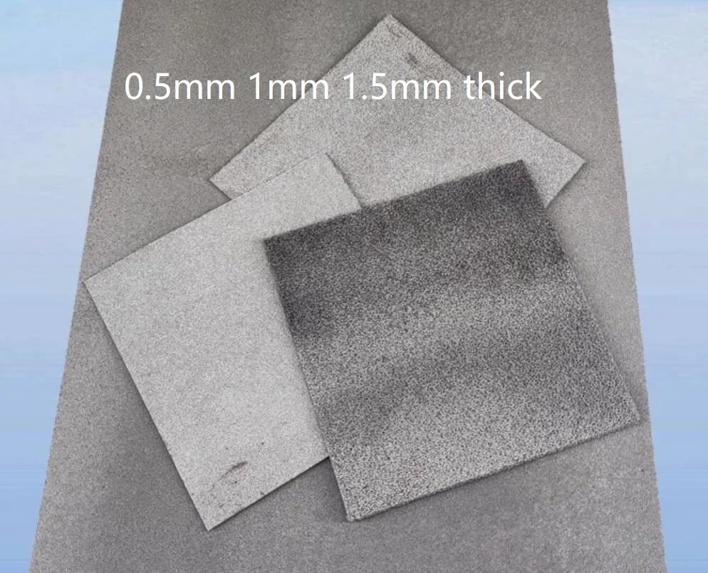 Пористая пена из стали Fe для аккумуляторов 0.5 мм, 1 мм, 1.5 мм 1x100x100mm