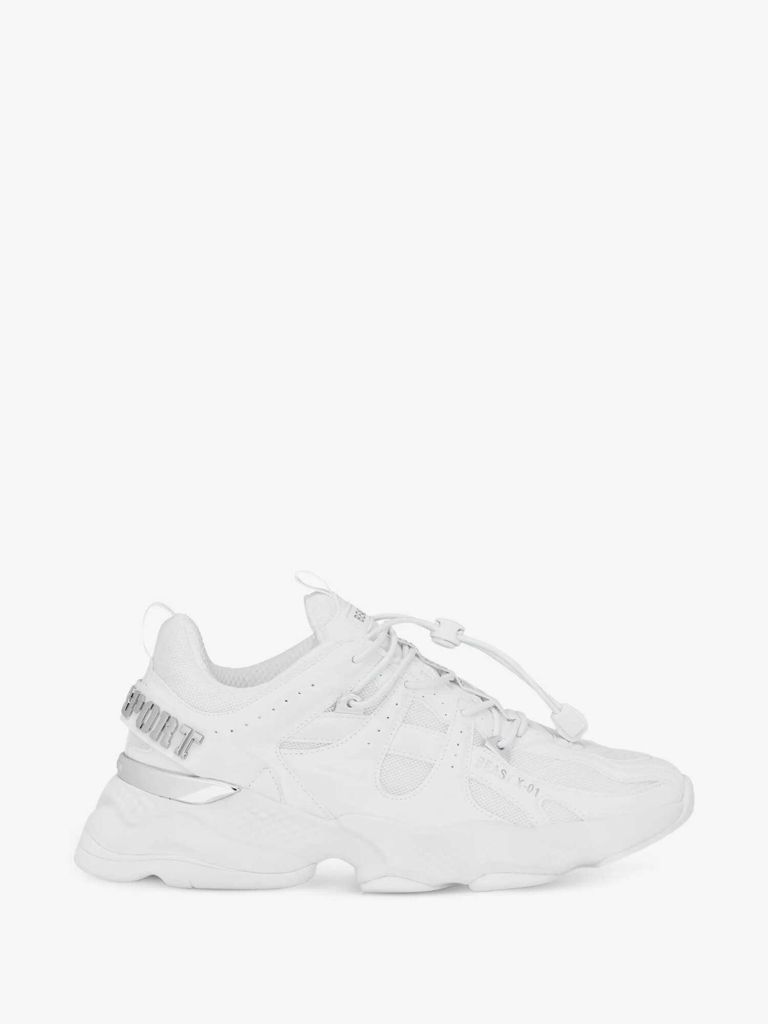Кроссовки PLEIN SPORT Runner Beast X-01 sneakers, размер 42, белый