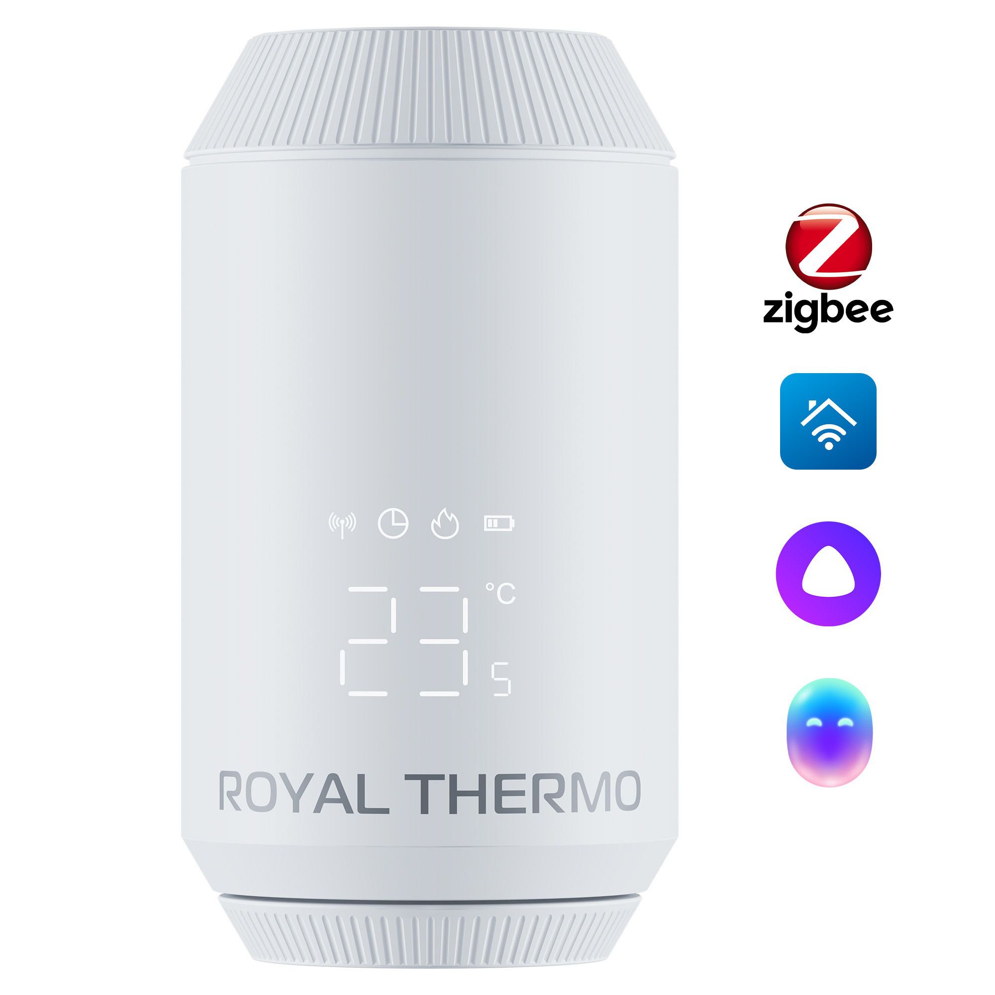 Термостат радиаторный ROYAL THERMO электронный Smart Heat 2.0, белый