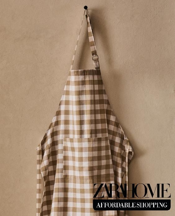 ZARA HOME Фартук кухонный 1шт, ZARA HOME DYED THREAD APRON1238/027