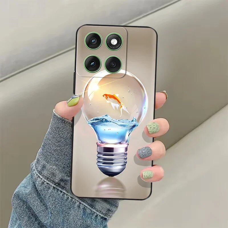 Для Motorola Moto Edge 60 60s чехол Flower Liquid Silicon Мягкий противоударный чехол из ТПУ для Moto Edge 60 Edge60 60s бампер Coque