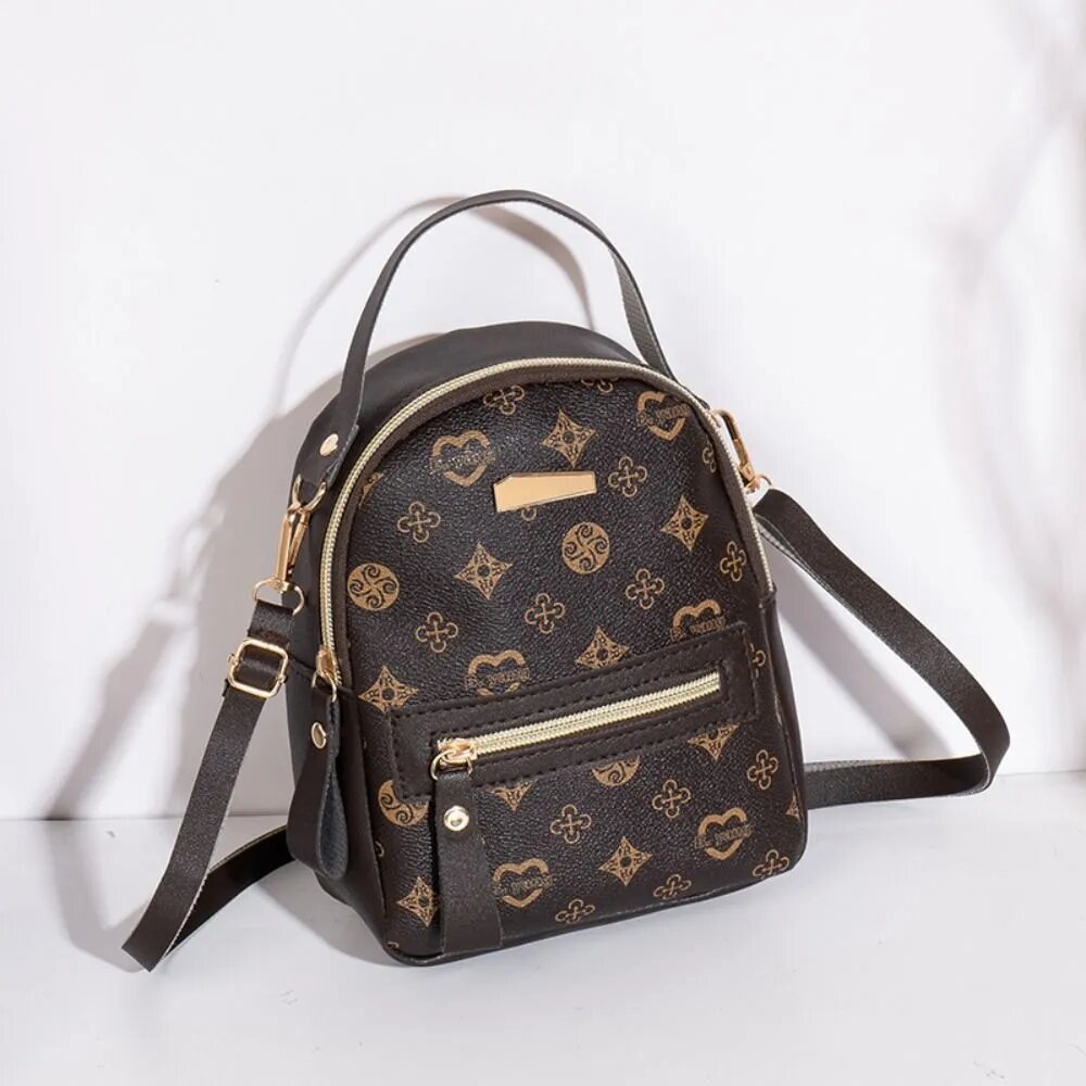 Женский мини‑рюкзак с принтом, 3‑в‑1: рюкзак, сумка‑тоут, кроссбоди, повседневная сумка для девушек