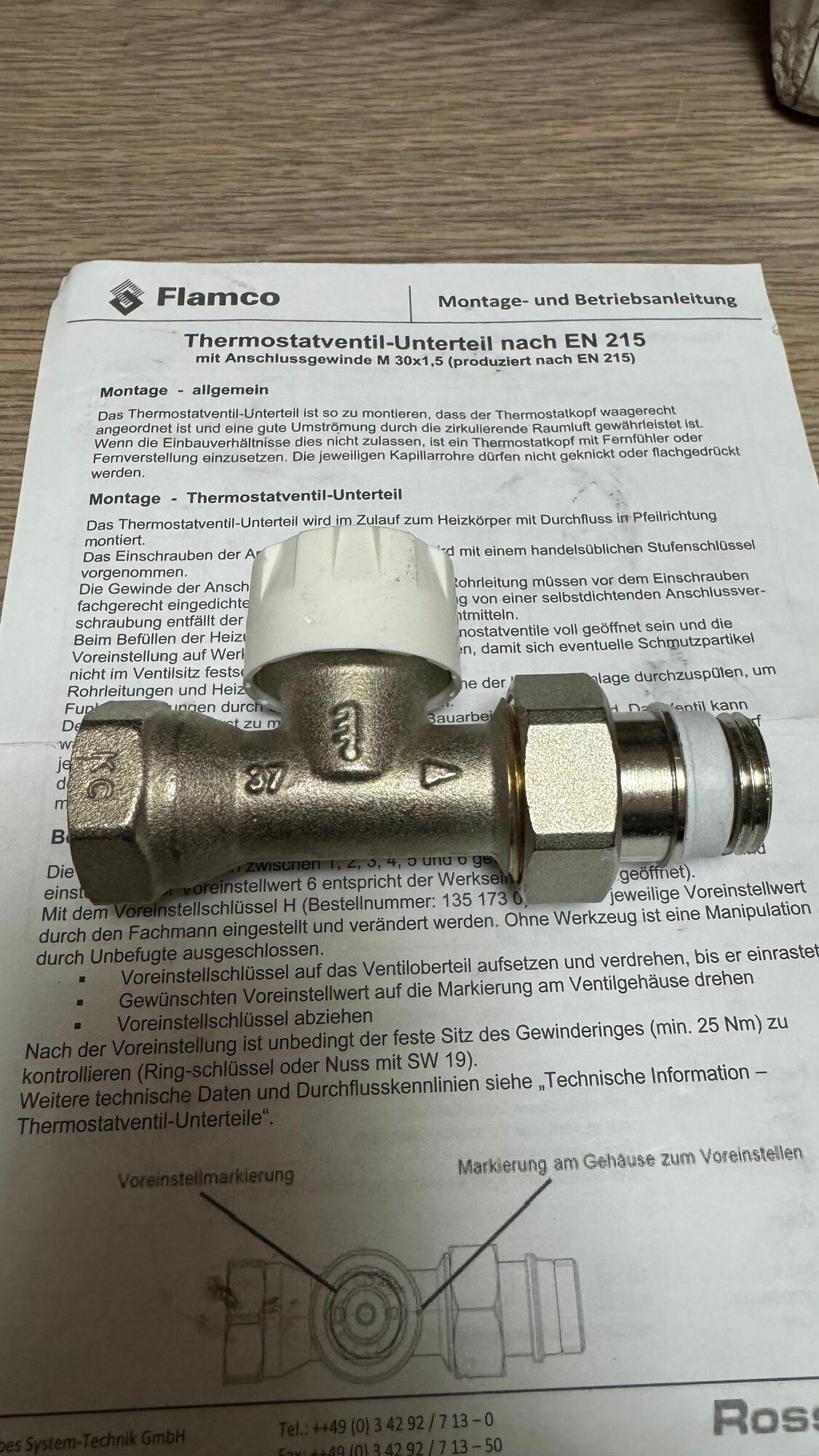Термостатический вентиль DN15 проходной Meibes M1238041