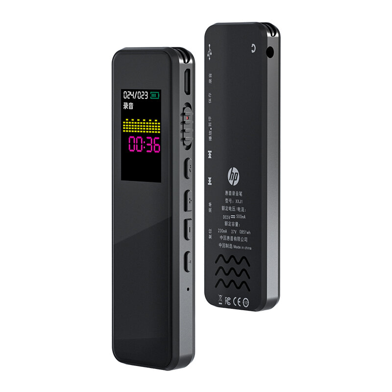 Диктофон HP 5825622, 64G, blue, компактный, легкий, высокое качество записи