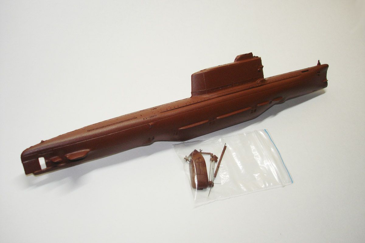 Набор для самостоятельной постройки модели ПЛ пр. 629A (SSB Golf-II resin kit), масштаб 1/350