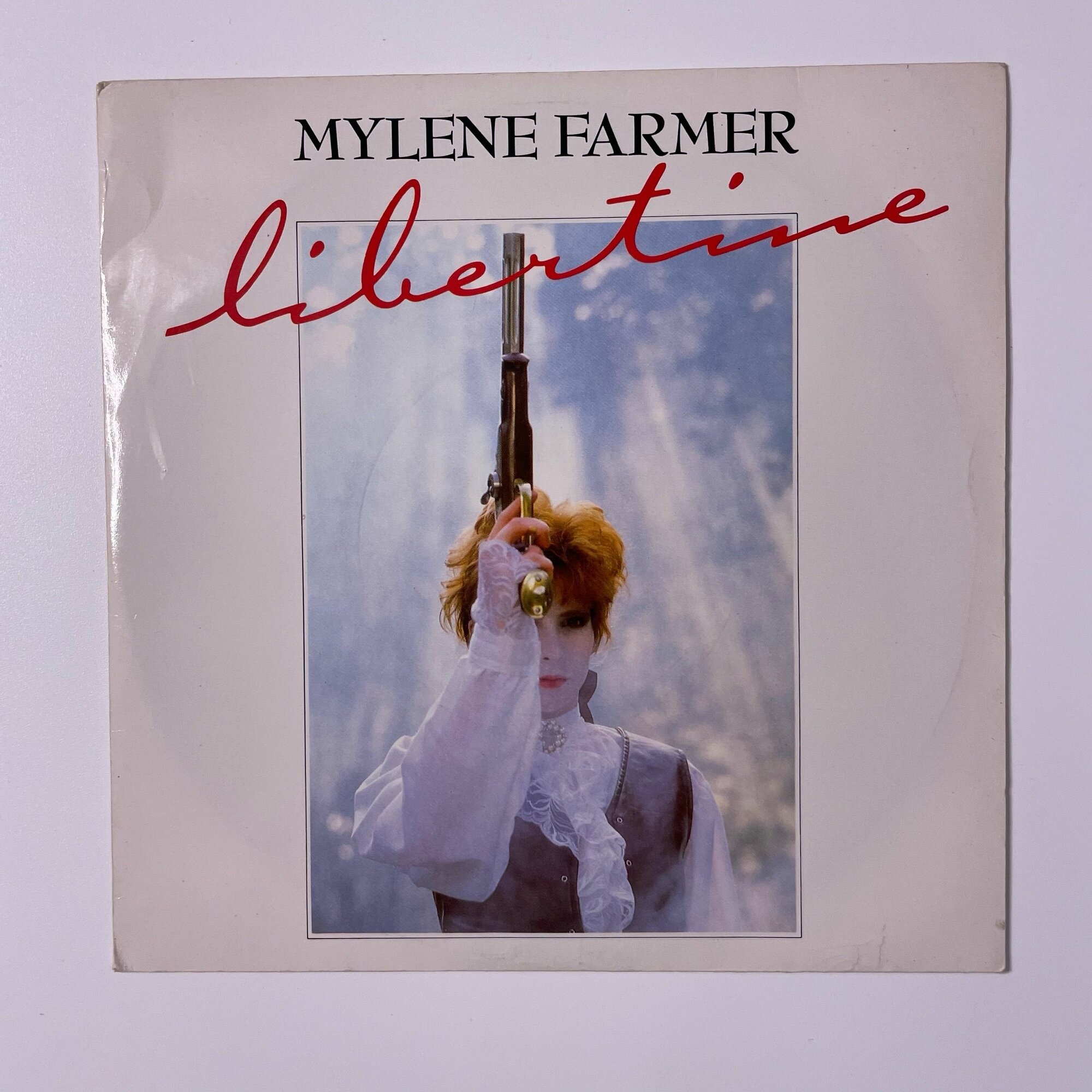 Винтажная виниловая пластинка LP Mylene Farmer Libertine (Франция 1986) 7 дюймов
