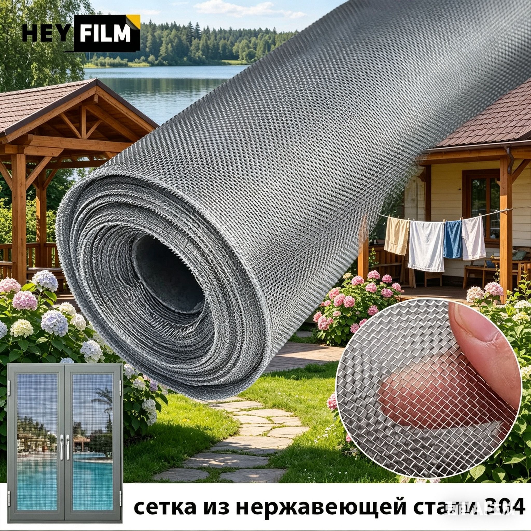 Оконная сетка из нержавейки долговечная и устойчивая к повреждениям сетка на окно нержавеющая сетка металлическая сетка прочная сетка
