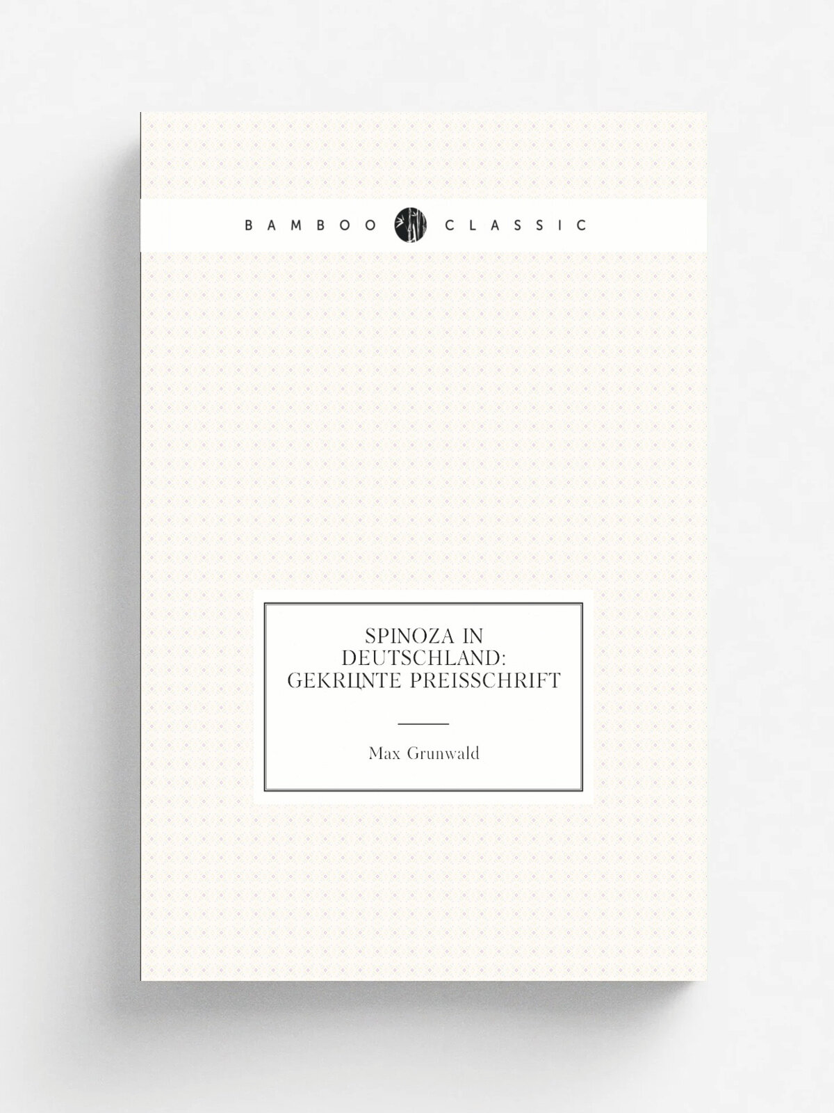 Spinoza in Deutschland: Gekr.nte Preisschrift
