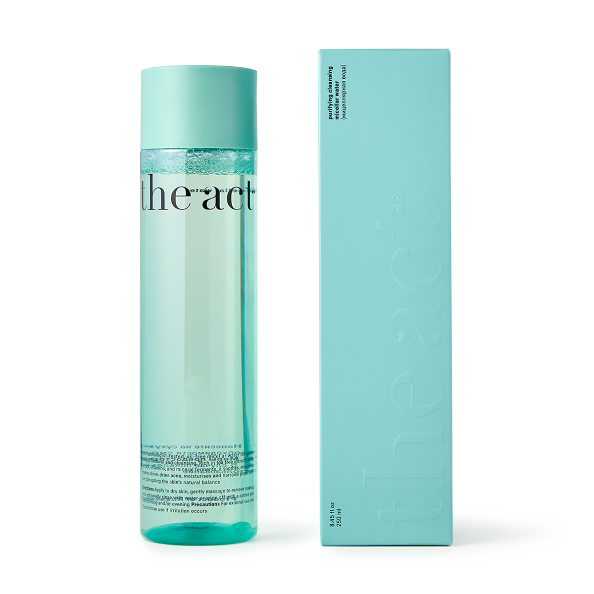 Мицеллярная вода The Act Purifying, для снятия макияжа, 250 мл