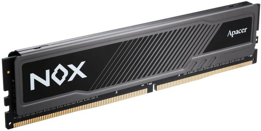 Apacer Оперативная память Apacer AH4U16G32C28YMBAA-1 Оперативная память Nox, DDR4, 16GB (1x16 GB), 3200 MHz, CL16, DIMM, радиатор, черный DDR4, 3200 МГц, 1 x 16 ГБ (AH4U16G32C28YMBAA-1)