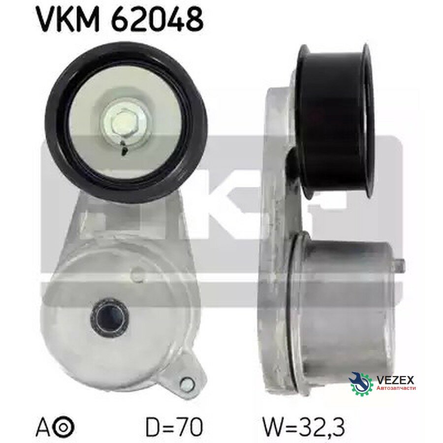 SKF VKM62048 Натяжной ролик поликлиновой ремень
