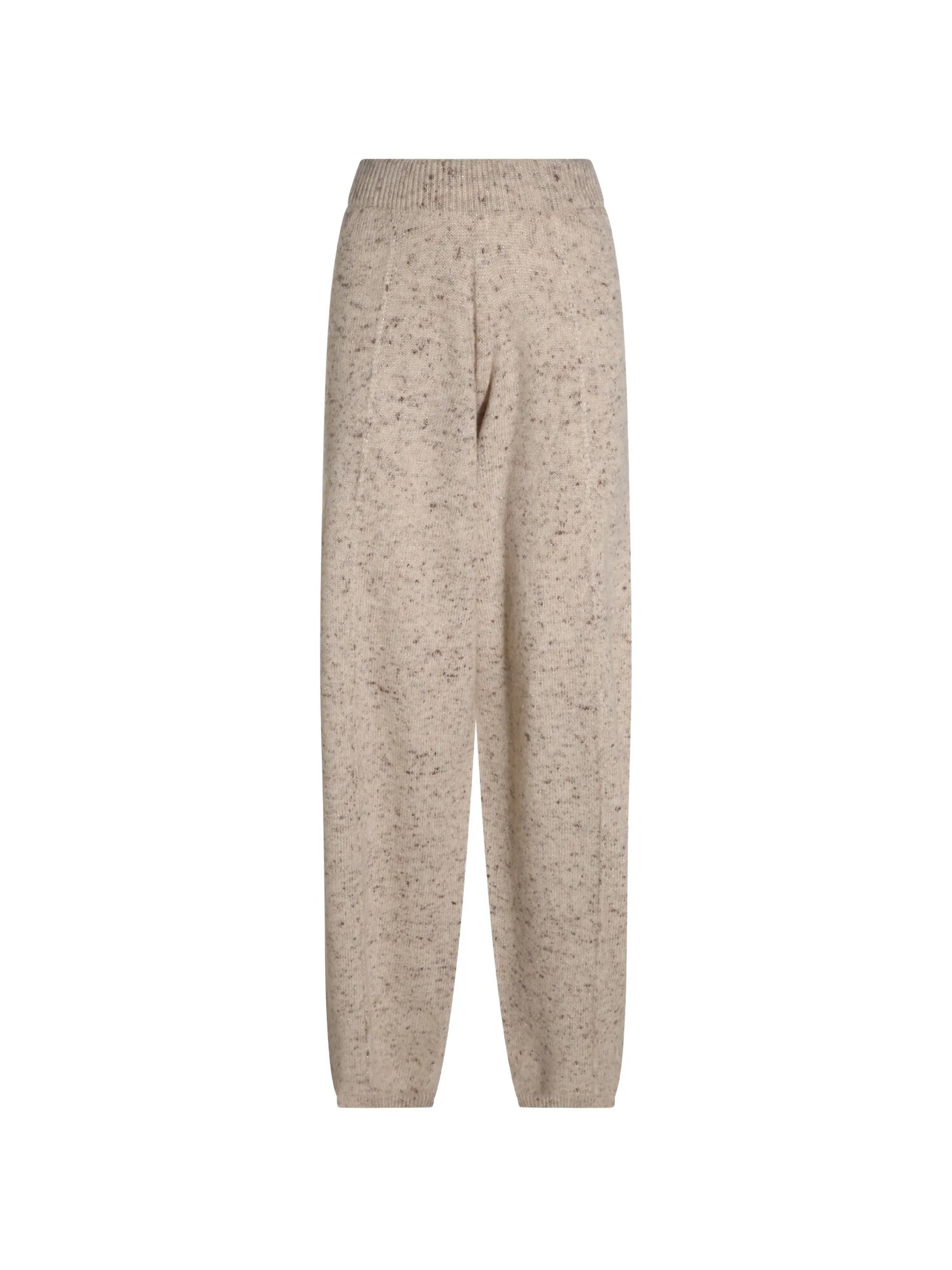 Брюки Flecked-knit elasticated-waist trousers