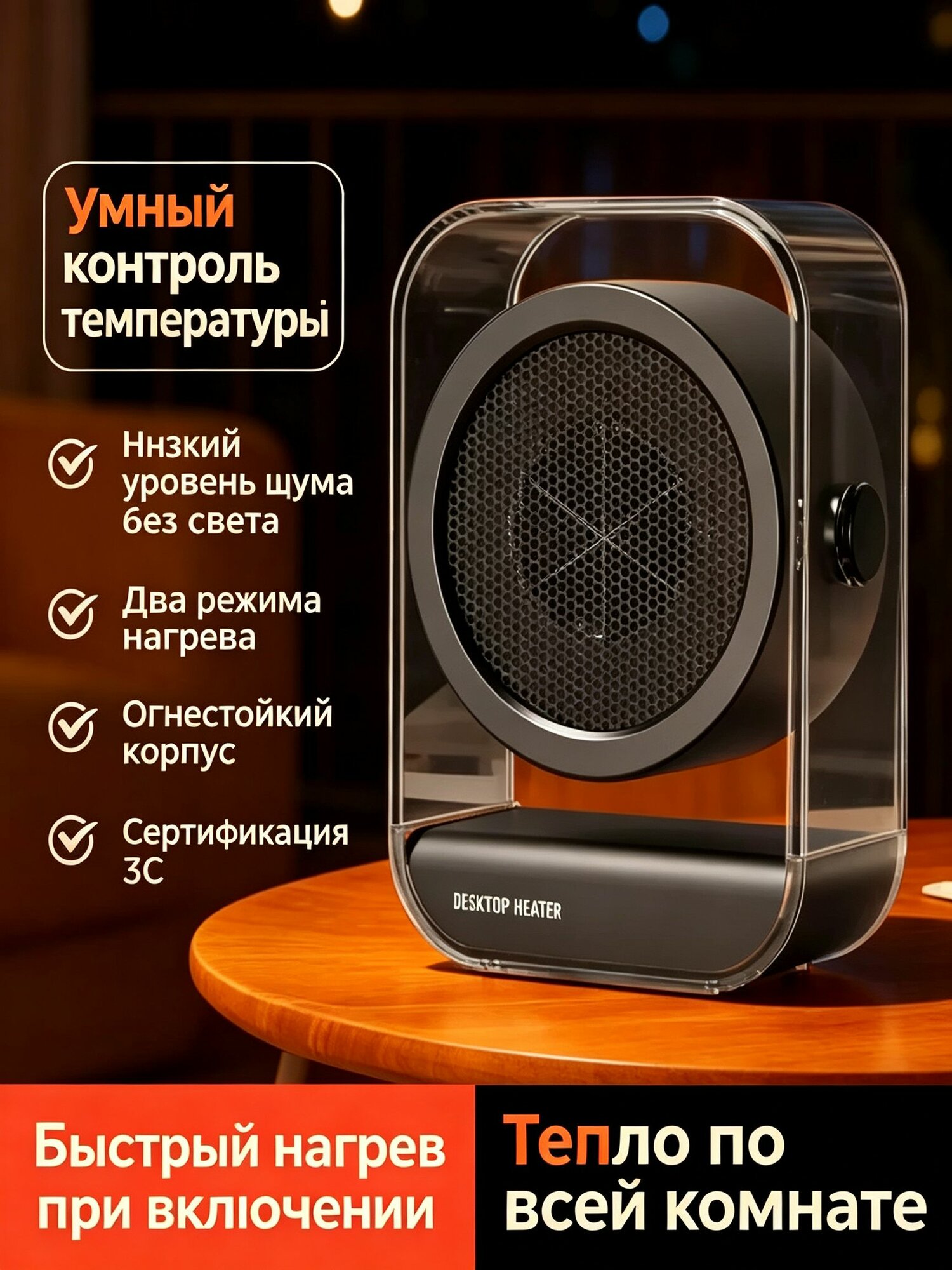 Настольный обогреватель для дома, домашний тепловентилятор, напольный радиатор