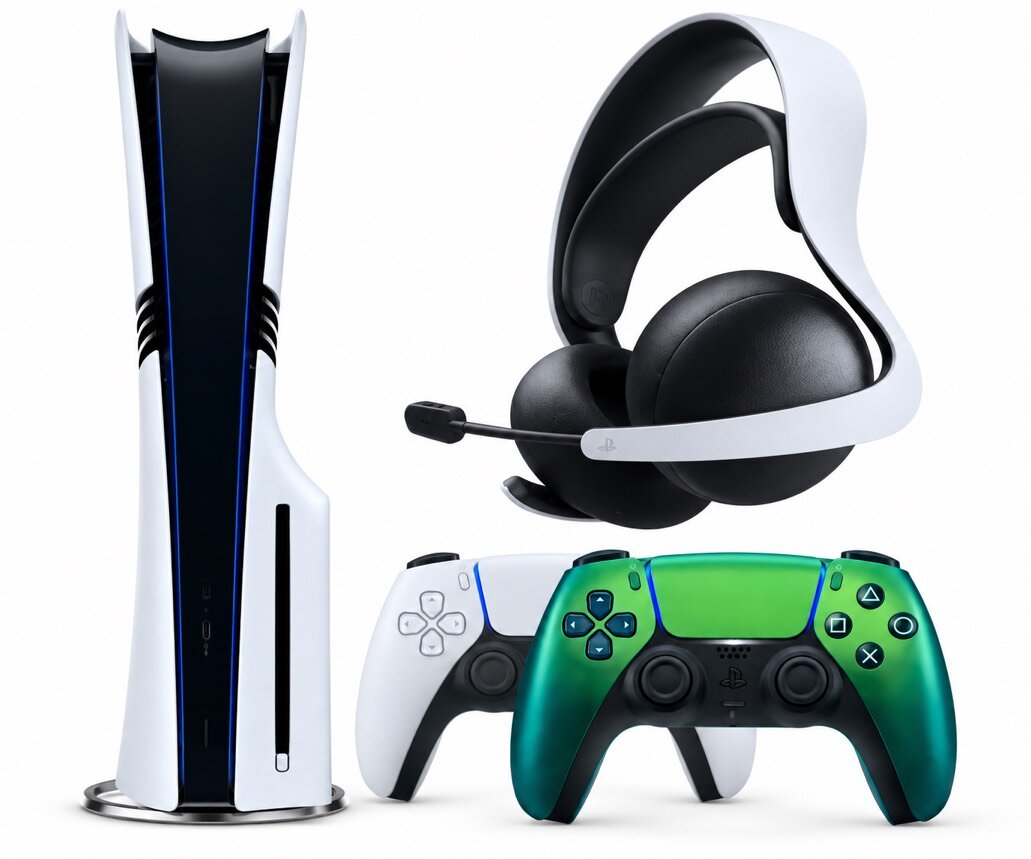 Игровая приставка Sony PS 5 Pro Digital Edition+2-ой геймпад+Зарядная станция+Дисковод(не встроенный)+Наушники