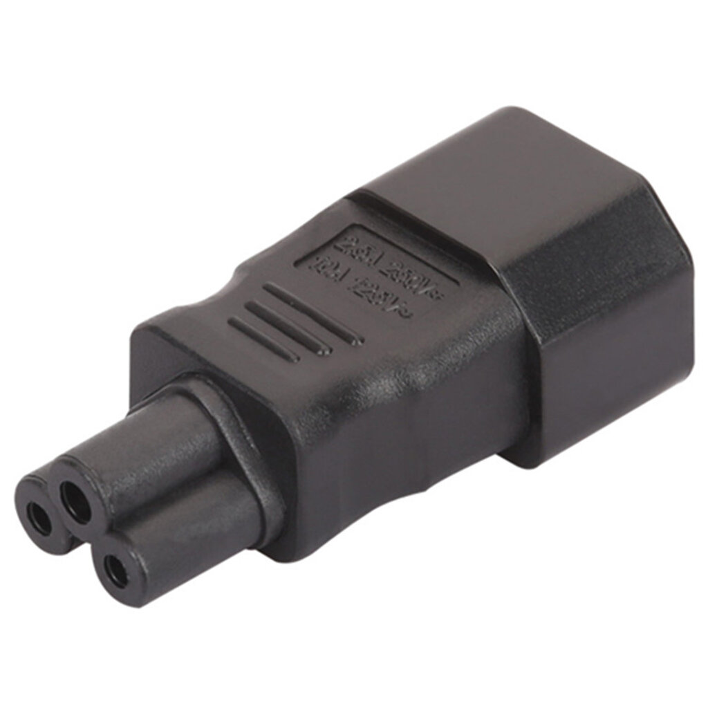IEC320 C14 - C5 Pdu UPS Plug Female Power Adapter Converter