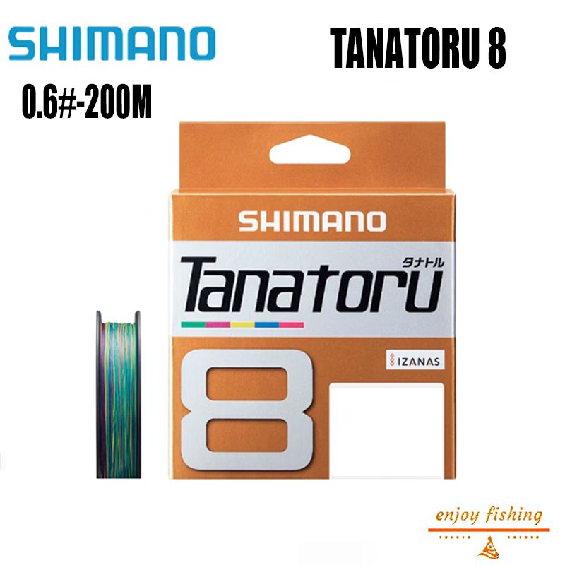 Shimano TANATORU 8 0.6#-200M Пять цветов Плетеная леска PE 200M
