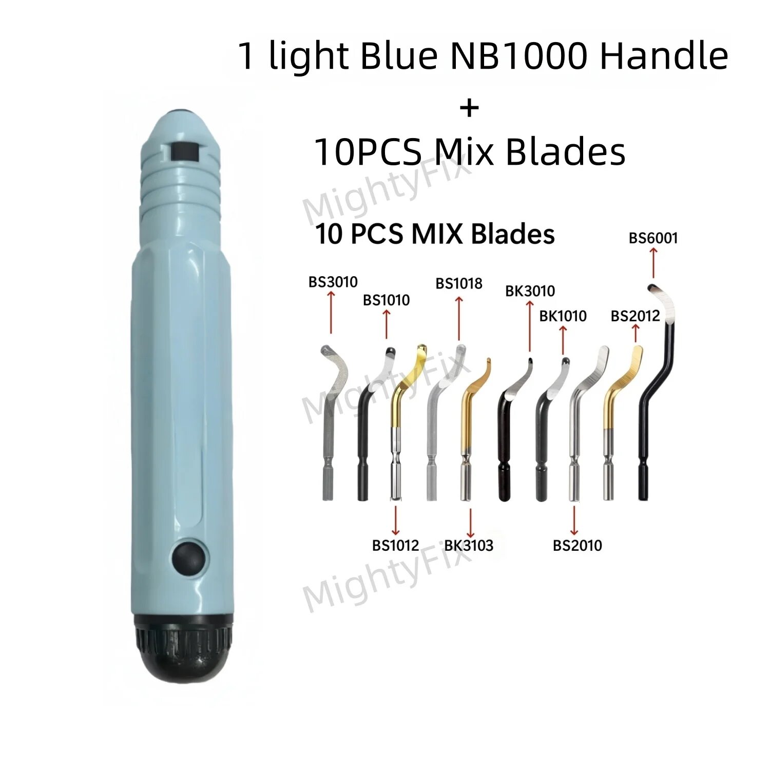 Набор инструментов NB1000 для удаления заусенцев NB1000 L Blue X Mix
