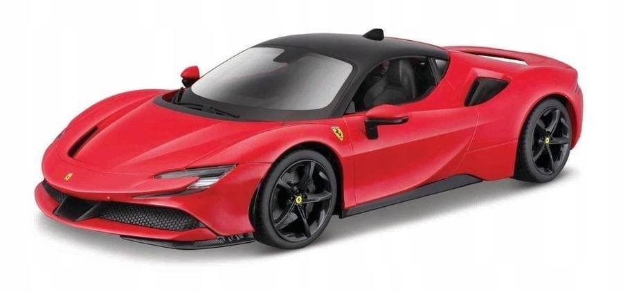 Игрушечная машинка Bburago Ferrari SF90 Stradale, красный, масштаб 1:18