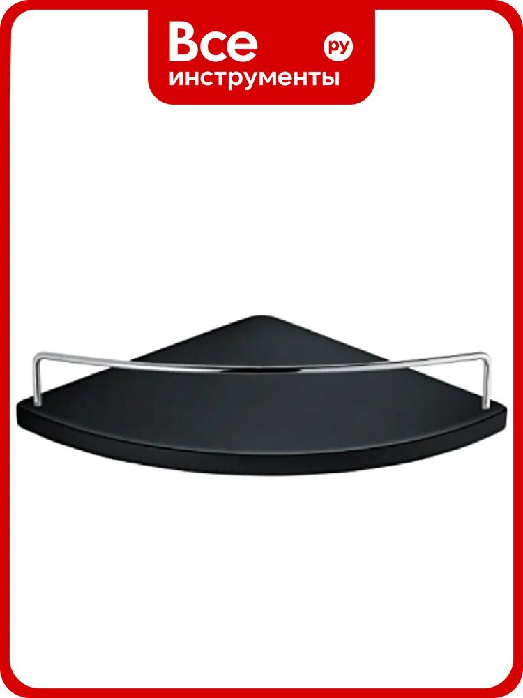 Полка угловая Ledeme 250x250 мм. чёрный L364B