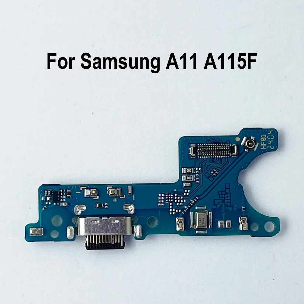 Зарядная плата для Samsung Galaxy A11 SM-A115F USB зарядная док-станция зарядный порт Тип C штепсельная вилка гибкий кабель микрофон подключение к плате