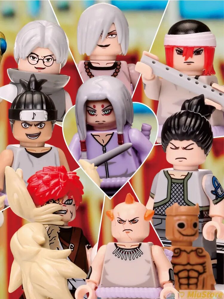 Naruto/Набор игрушек минифигурки аниме Наруто 8 шт/солдатики для мальчиков набор/аниме фигурки