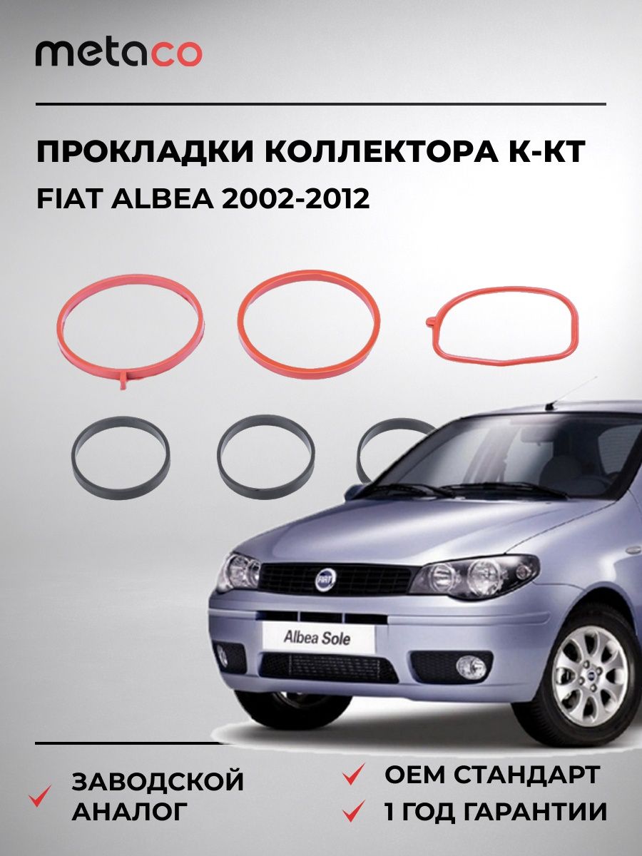 Прокладки впускного коллектора к-кт METACO 2090322 Фиат Альбеа Fiat Albea 2002-2012
