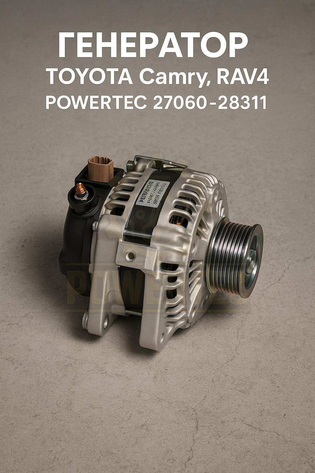 Генератор 27060-28311 Powertec TOYOTA