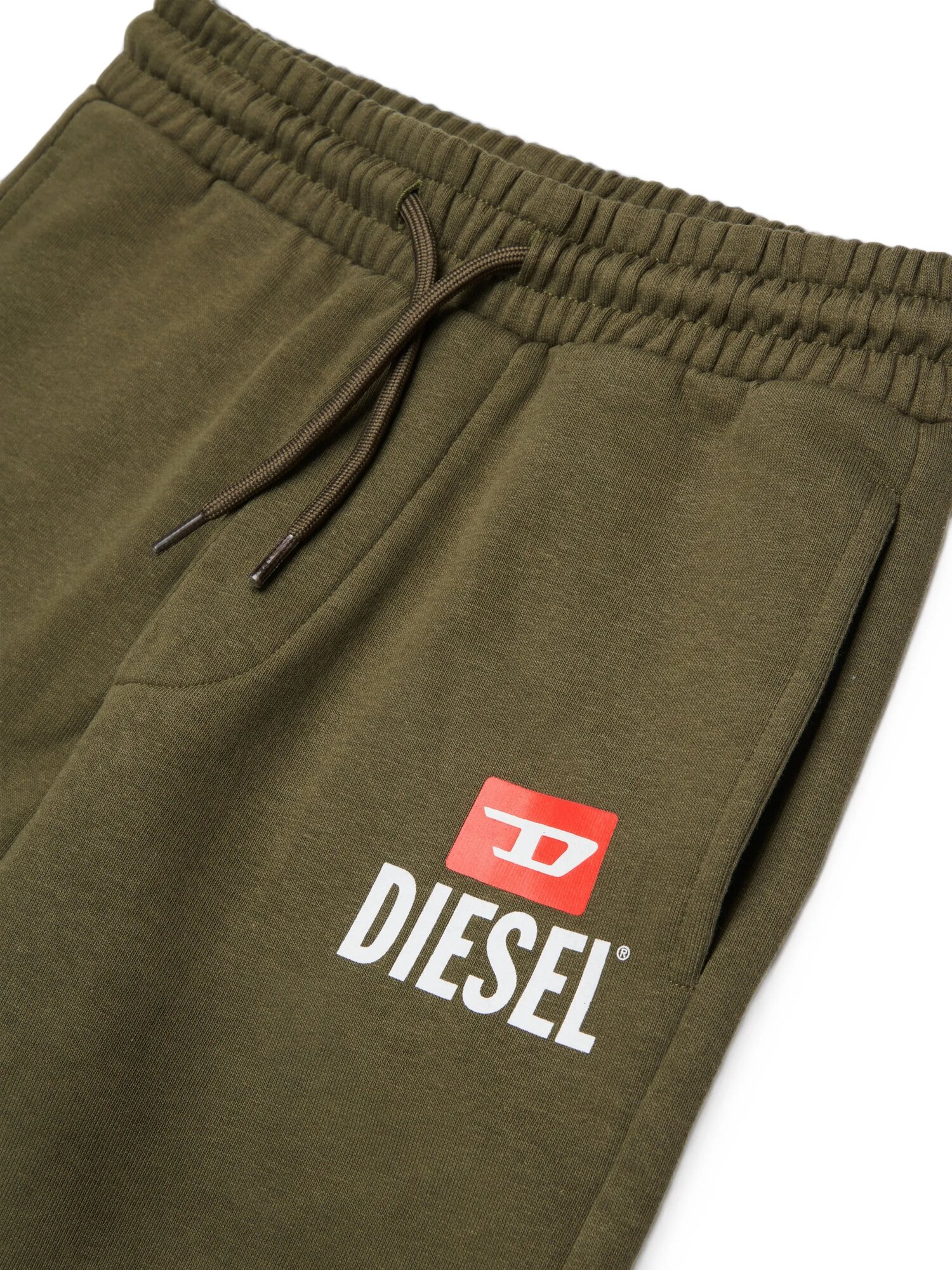 Брюки DIESEL Logo-print track pants, размер 8 лет, зеленый — фото 1