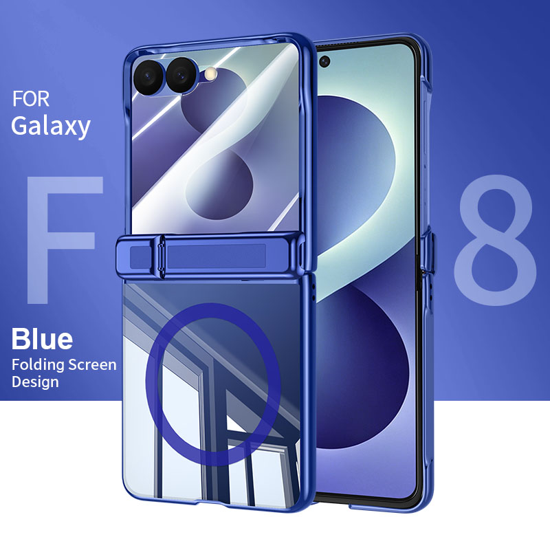Чехол для Samsung Galaxy Z Flip8 / Samsung Z Flip8 / Самсунг Галакси Зед Флип8, soft touch, чехол-кардиомонитор, поликарбонат (PC), защита камеры, ударопрочный, встроенная подставка, усиленные углы