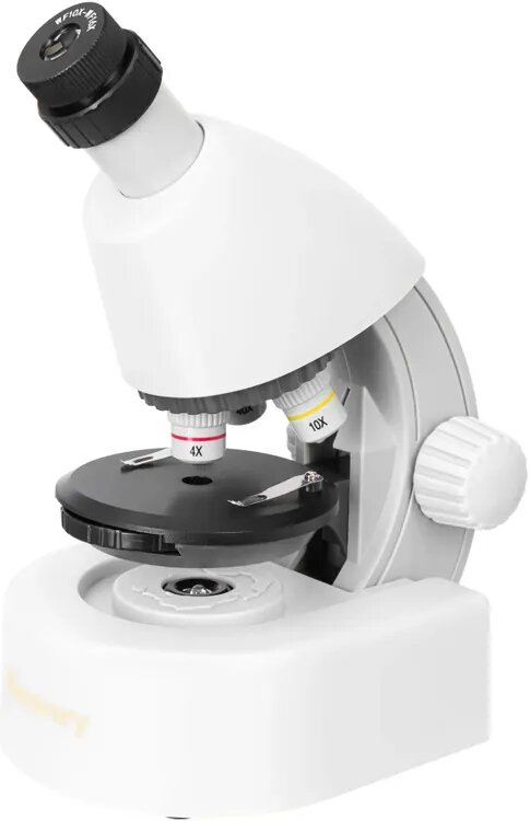 Микроскоп DISCOVERY Micro Polar, световой/оптический, 40-640x, на 3 объектива, белый