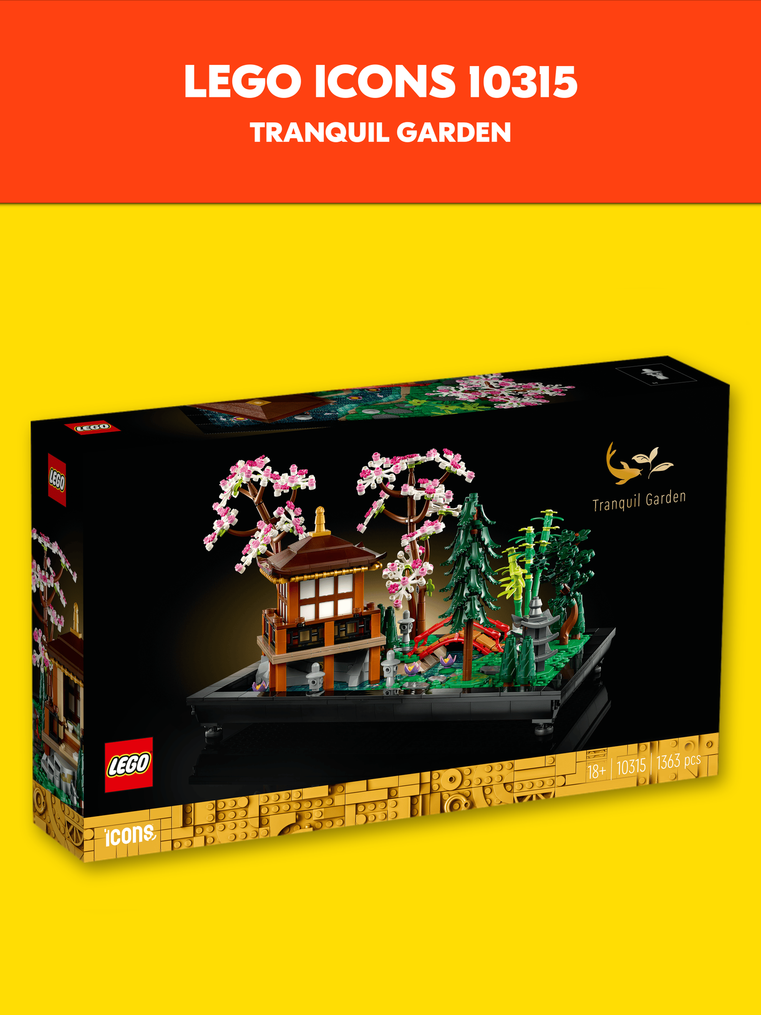 Конструктор LEGO Icons 10315 «Тихий сад», 1363 детали