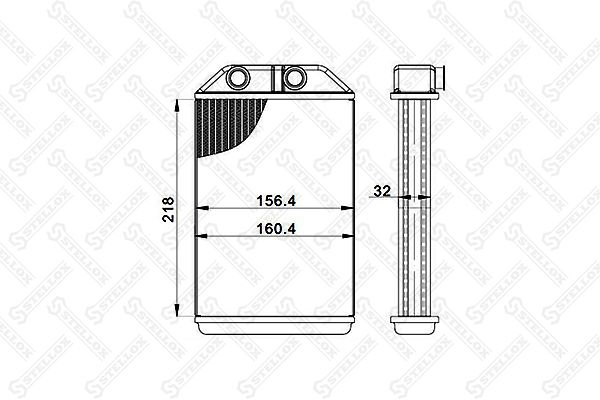 Теплообменник, отопление салона Stellox 10-35267-SX