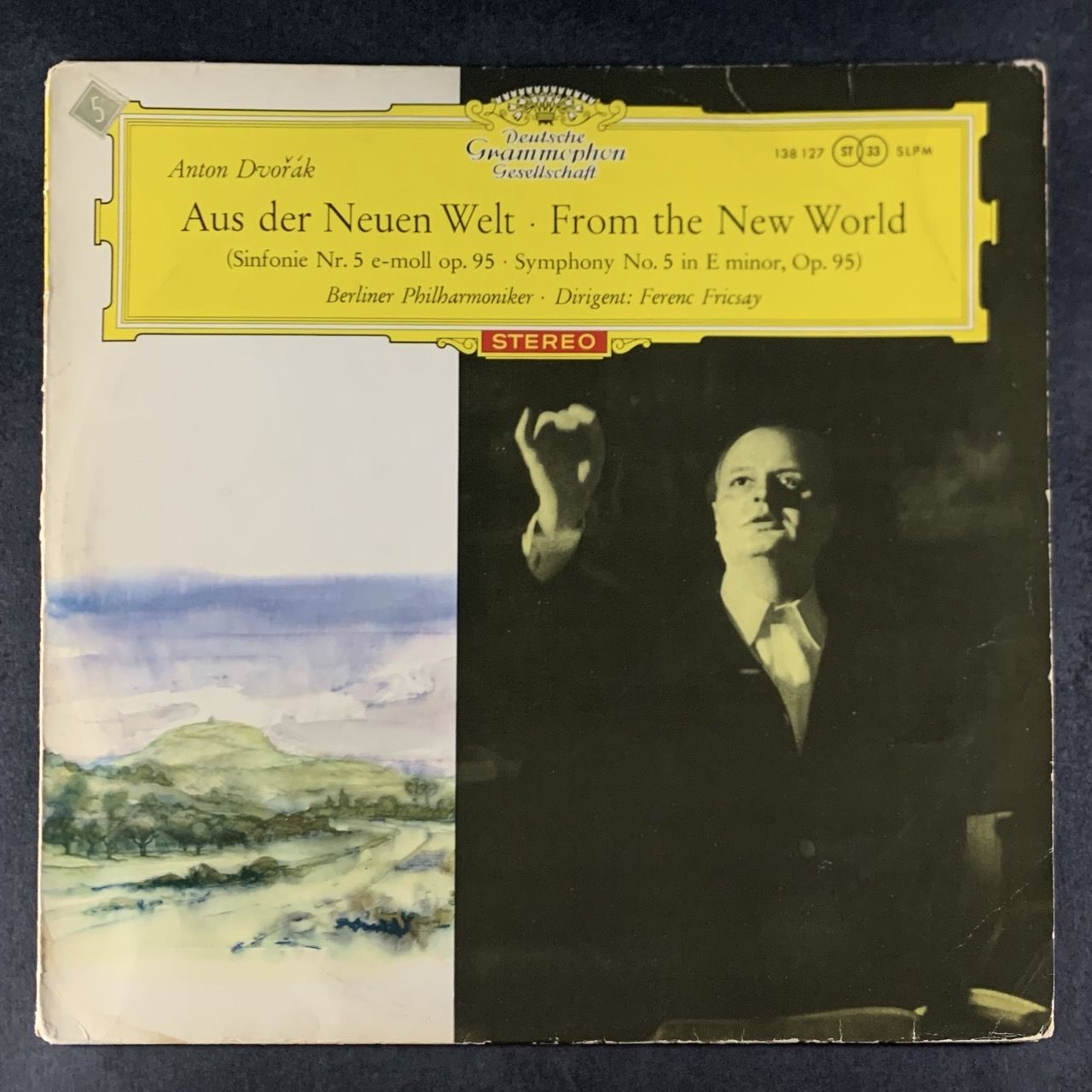 Antonin Dvorak - Berliner Philharmoniker, Ferenc Fricsay - Simphony No.9 (5) E-moll op.95, From The New World (б/у виниловая пластинка, LP)