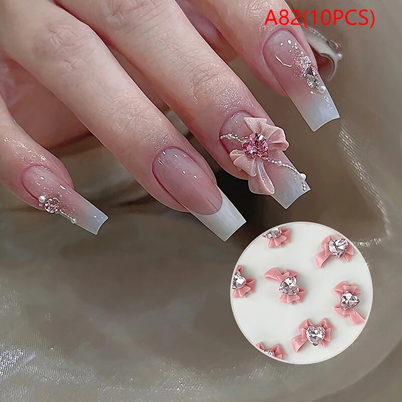 10 шт. 3D-бантики для ногтей Jiauting A82