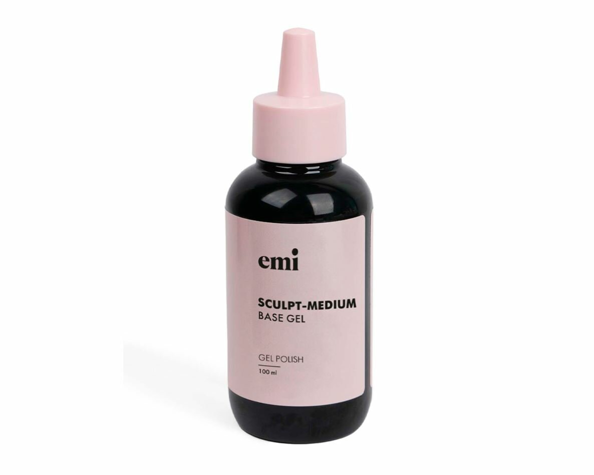 Базовое покрытие E.MiLac Base gel Sculpt-Medium, для гель-лака, 100 мл