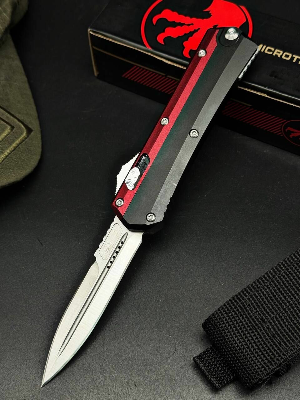 Фронтально выкидной нож автоматический (Microtech)