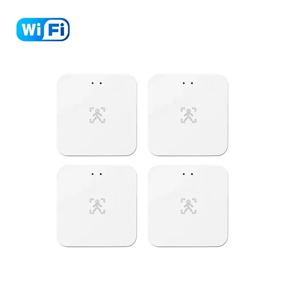 4 шт. Tuya WiFi Датчик Присутствия Людей / Умный PIR Радар Детектор Движения интеграция с Умным Домом