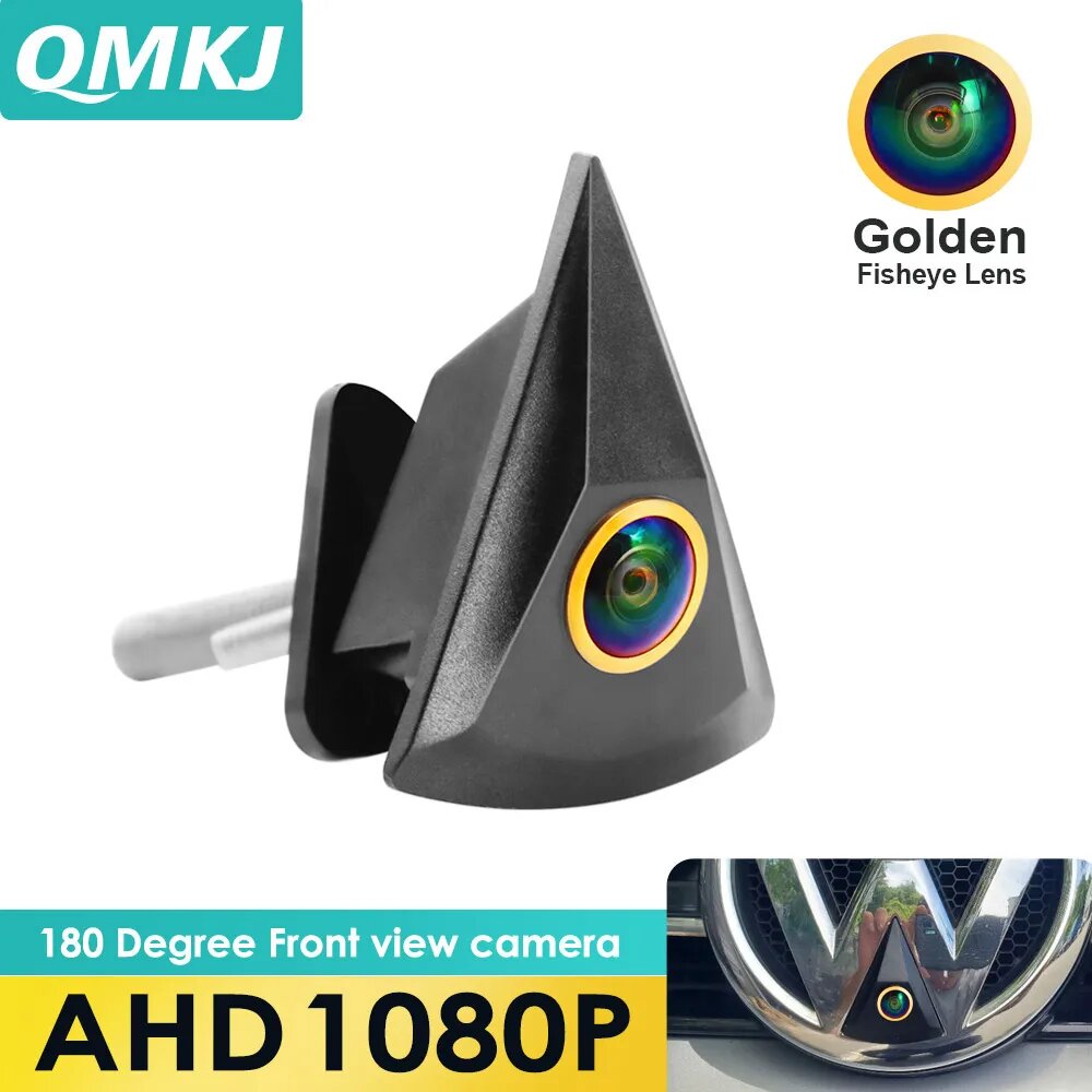 Камера заднего вида с логотипом автомобиля Golden AHD1080P для Volkswagen VW Golf 4 5 6 7 MK4 MK5 MK6 MK7 Passat B6 B8 CC Polo 6R T4 T5 Tiguan