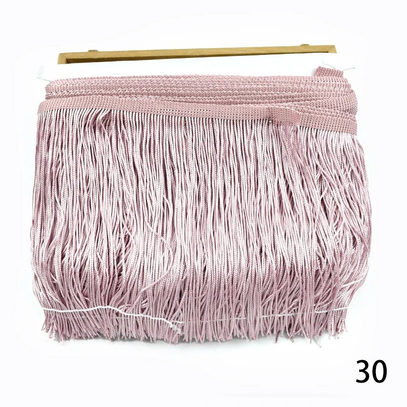Розовая бахрома Meetee, 30см, No.30, 10м