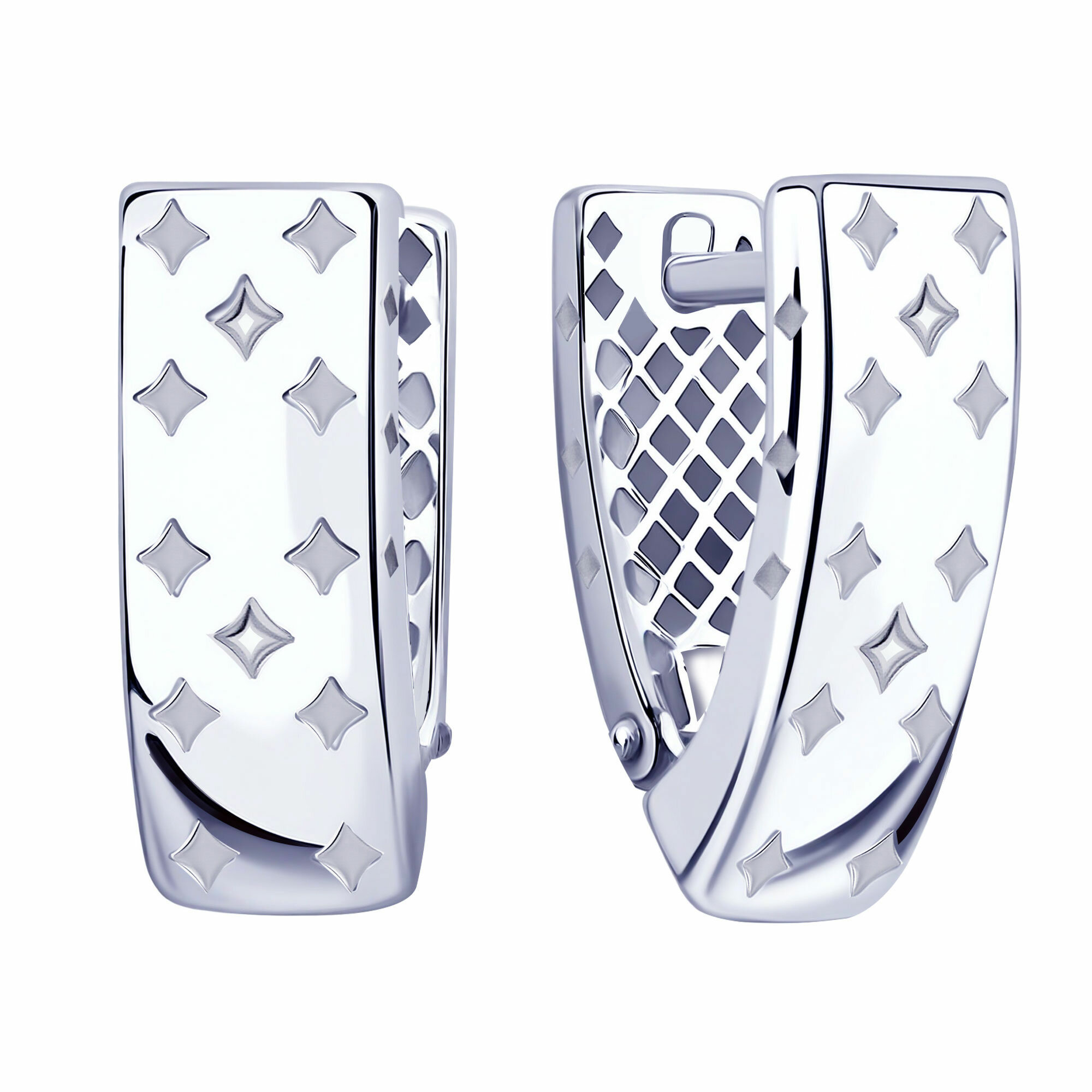 Серьги Diamant online, серебро, 925 проба, родирование