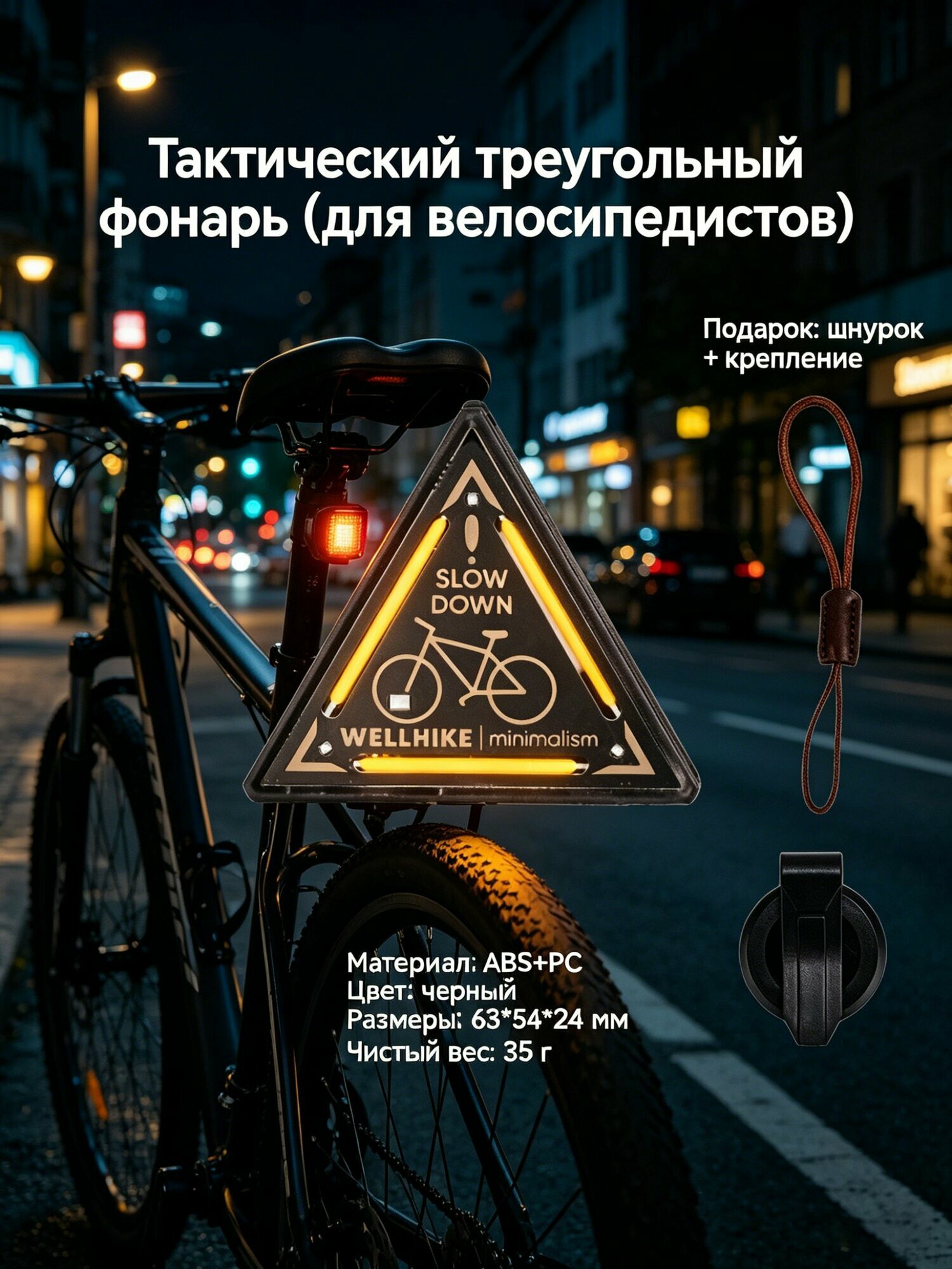 Светильник WELLHIKE, ударопрочный, влагозащита, 4 режима, USB-зарядка, серый