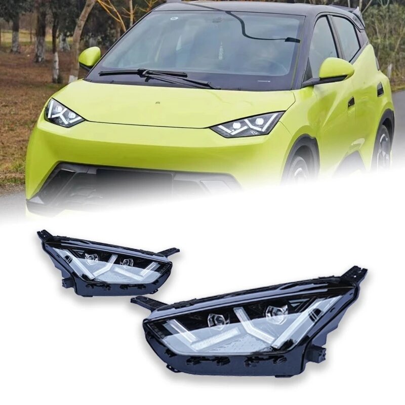 Фары для автомобиля FT для BYD Seagull Фары 2023-2024 Seagull LED проекторные фары Дневные ходовые огни Автомобильные аксессуары