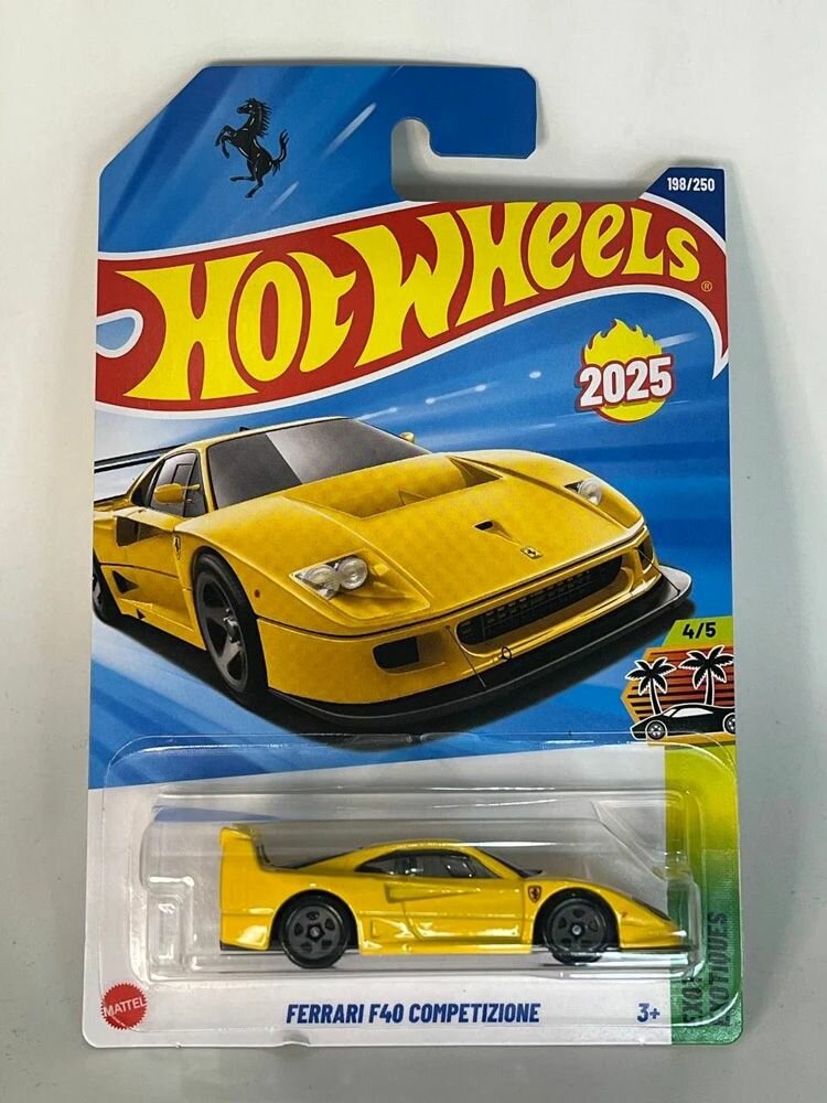 Машинка Mattel Hot Wheels 2025Q C4982 Ferrari F40 Competizion